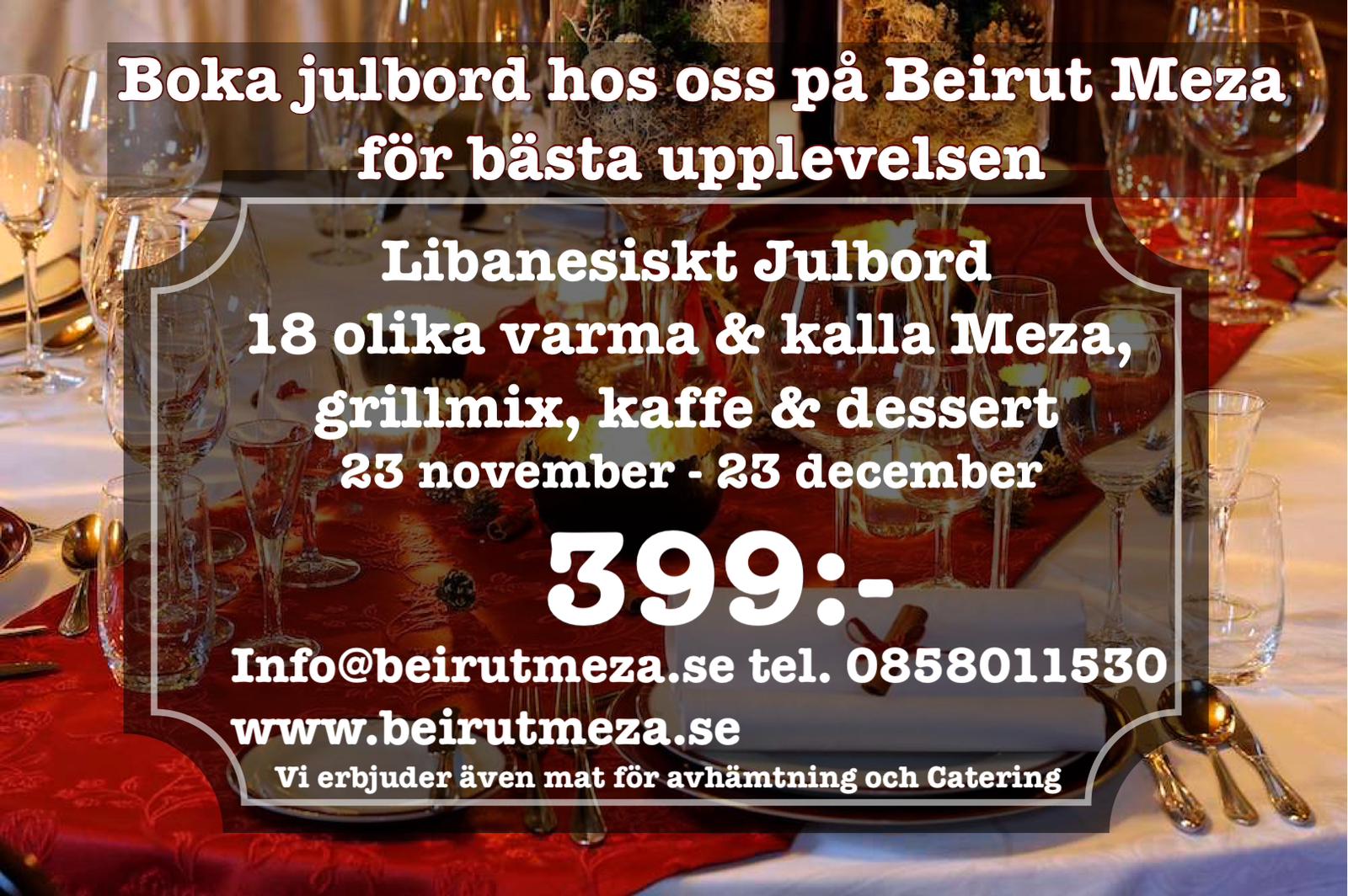 Libanesisk Restaurang i Jakobsberg » BEIRUT MEZA